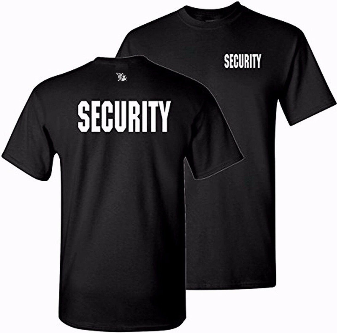 Security Silkscreen Front & Back Black Short Sleeve Shirt | Etsy