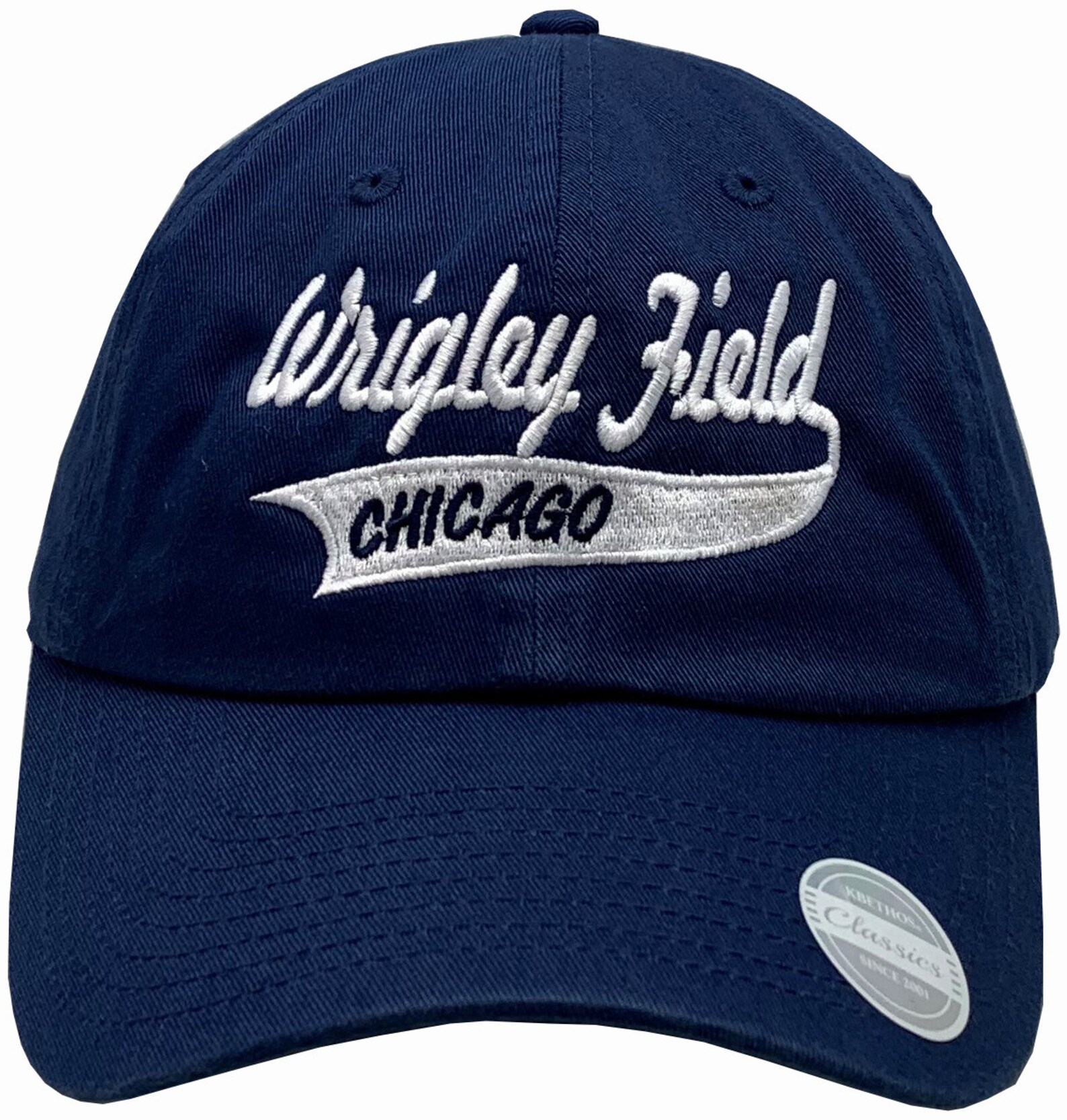 Chicago Wrigley Field Navy Cap With Adjustable Strap Hat One - Etsy