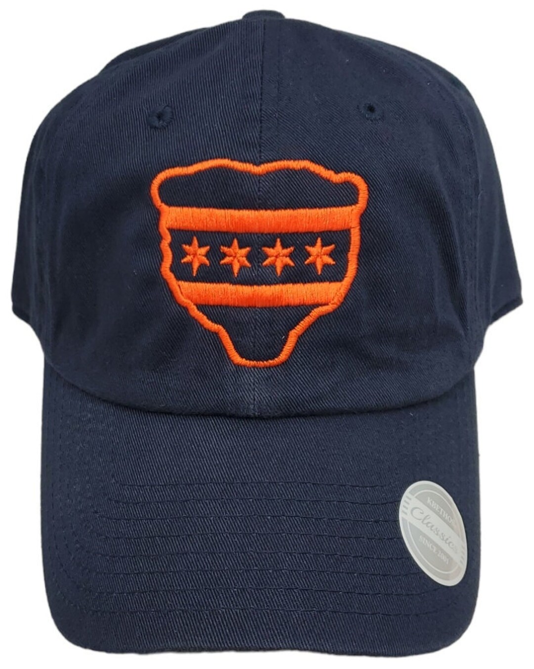 Chicago Flag Bear Slouch Hat Dad Cap Navy Blue - Etsy