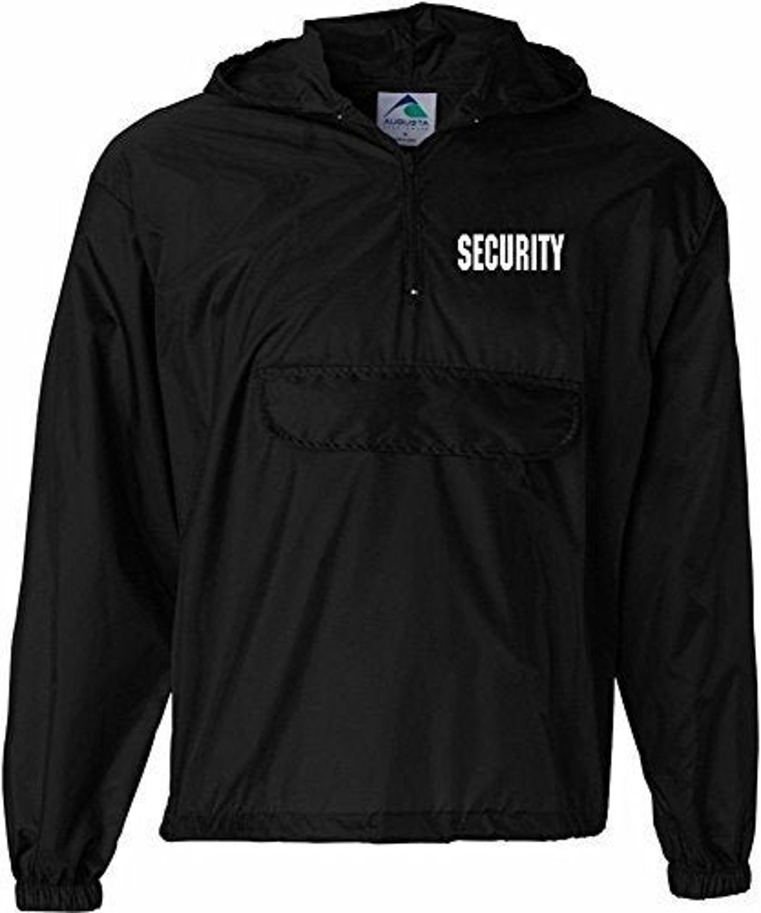 Security Windbreaker Jacket 1/2 Zip Printed Left Chest & Back - Etsy