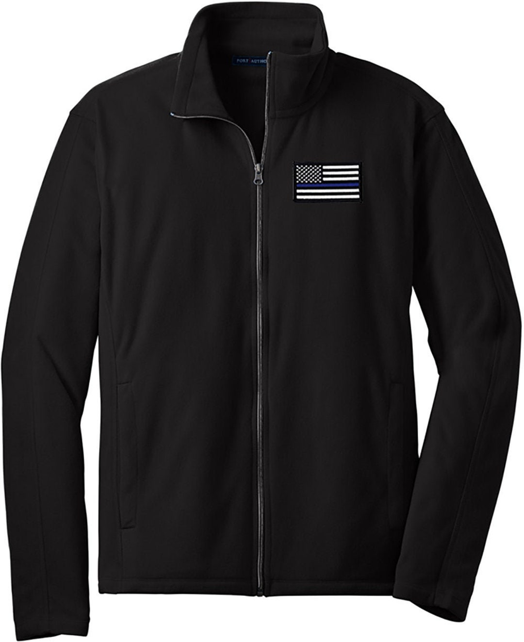 Blue Line Flag Microfleece Jacket Full Zip F223 - Etsy
