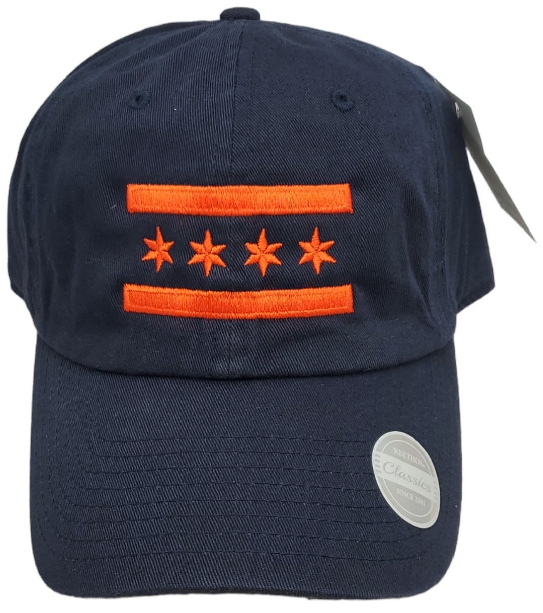 Chicago Flag Slouch Hat Dad Cap Navy Blue - Etsy
