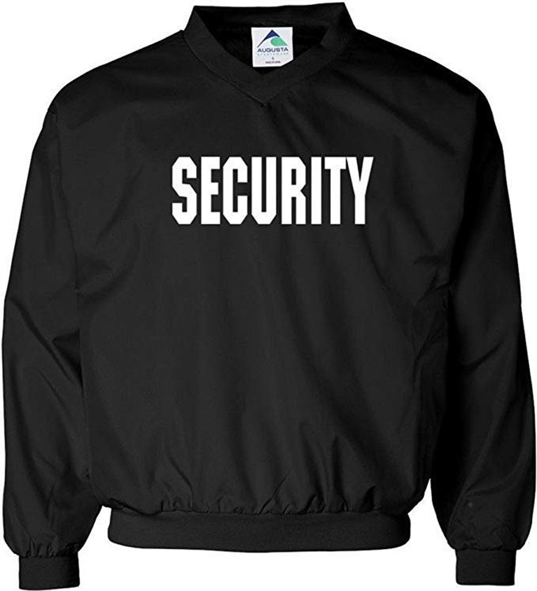 Security Windbreaker Pullover Jacket Silkscreen Front & Back Micro Poly ...
