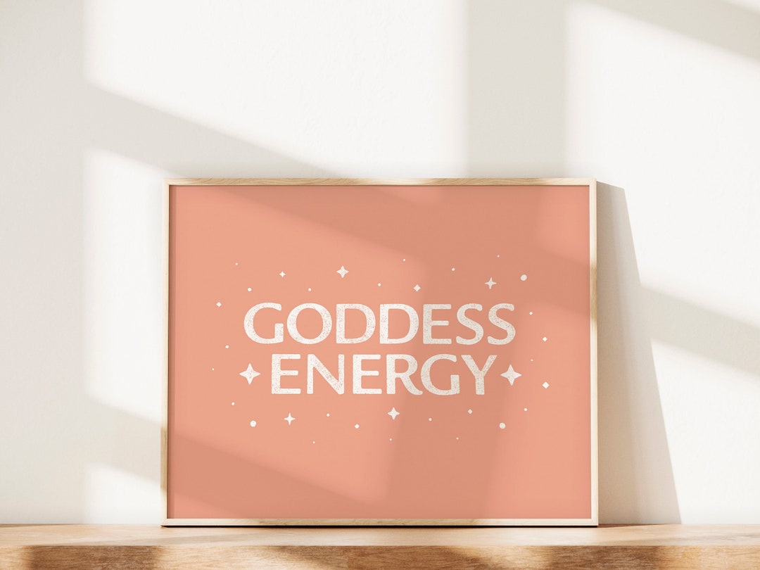 Goddess Art | Feminist Wall Art Print, Goddess Energy Feminist Artwork ...