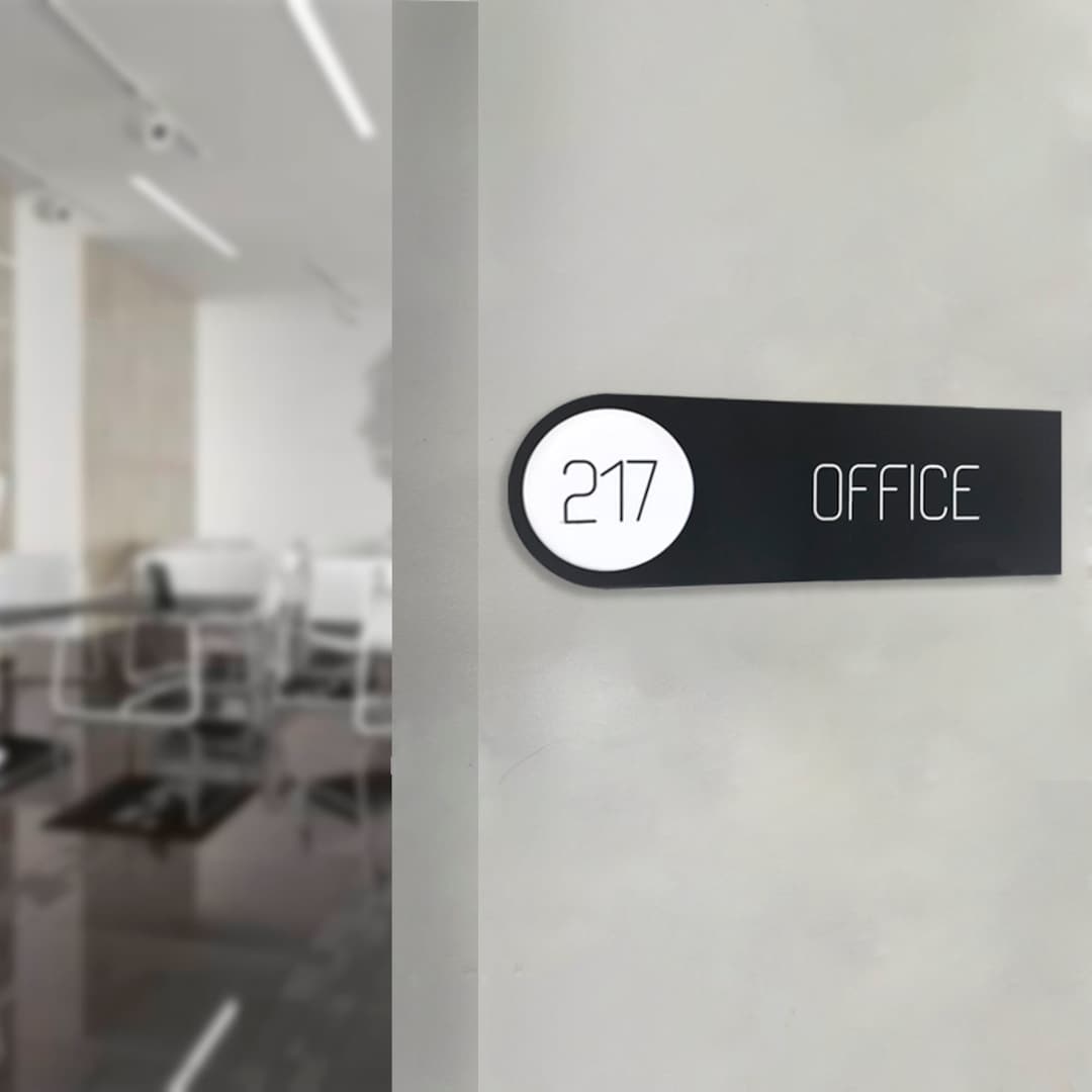 Restroom Signs for Hotel or Office - Wall Apartment Door Numbers, Unit ...