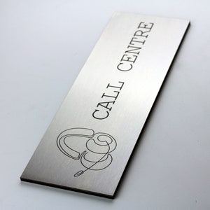 Bsign - Modern Metal Custom Sign for Office - Personalized Wall Door ...
