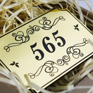 Bsign - Hotel Door Number - Apartment Door Plaques - Gold Door Sign ...