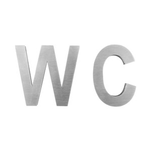 Bsign - Steel WC Sign - Toilet Door Signage - Metal Toilet Plaque - Etsy