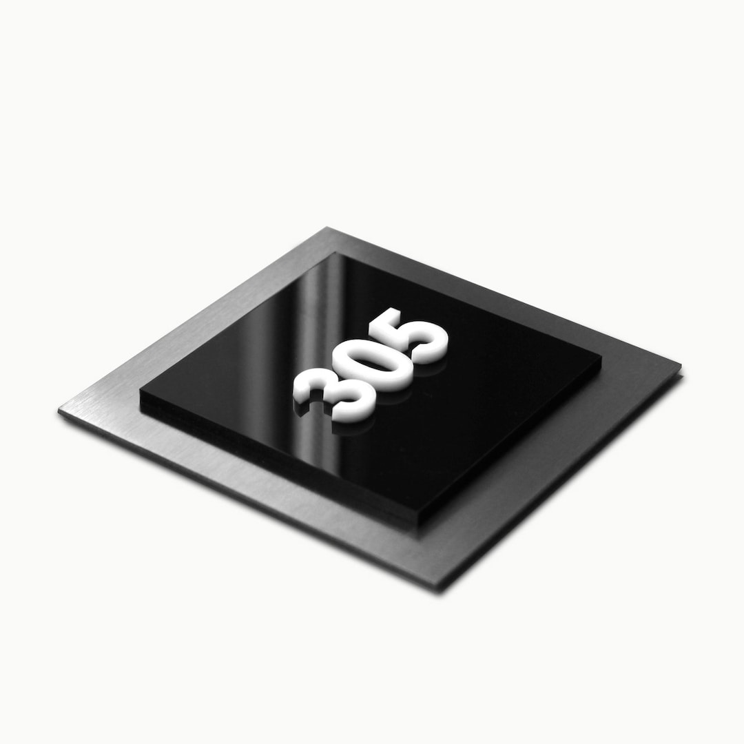 Bsign - Door Number Sign - Metal Apartment Numbers - Hotel Number Plate ...