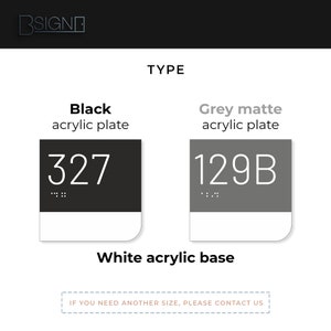 Bsign - Apartment Door Number Sign - Unit Room Numbers Plaque - Etsy