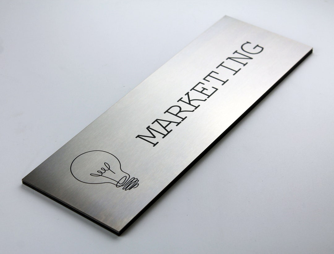 Bsign - Door Office Sign - One Line - Modern Custom Metal Sign ...