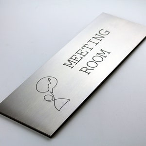 Bsign - Modern Metal Custom Sign for Office - Personalized Wall Door ...