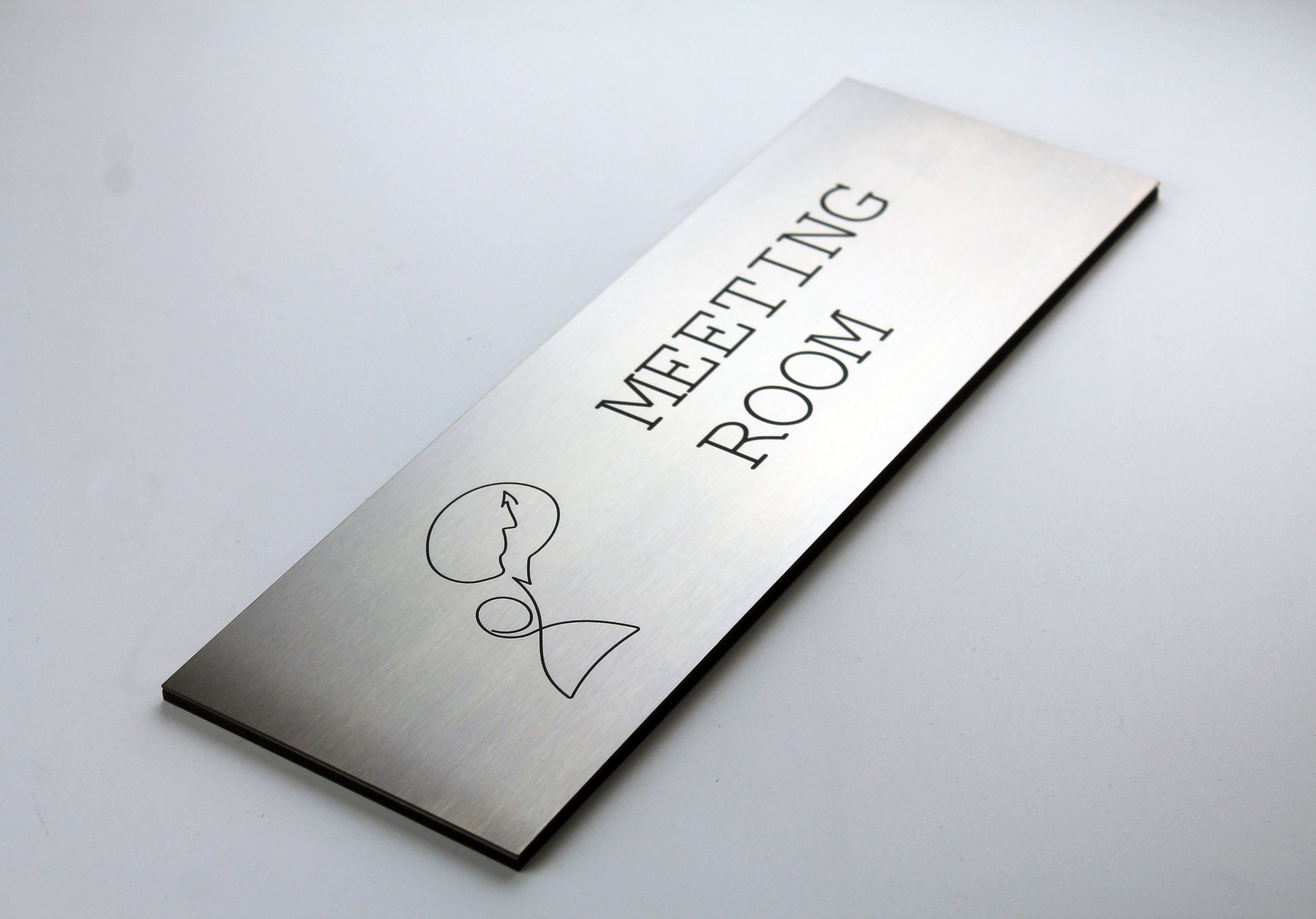 Bsign - Modern Metal Custom Sign for Office - Personalized Wall Door ...