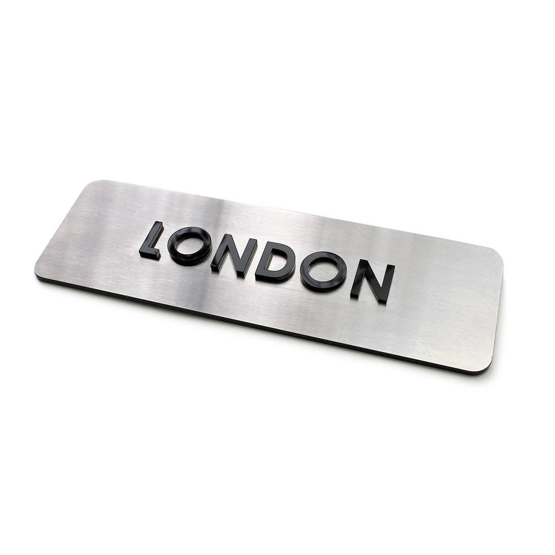 Bsign - World Clock Sign - Time Zone Clock Signs - Steel Sign for Wall ...