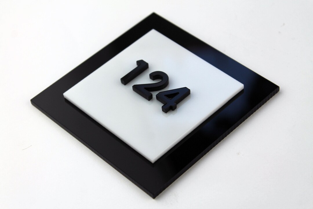 Door Numbers - Decal for Door - Front Door Sticker - Number Plate ...