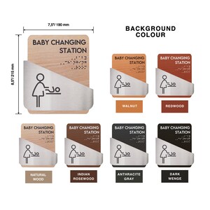 Baby Change Room Sign for Mother - Door Plate "downhill" Design - Etsy