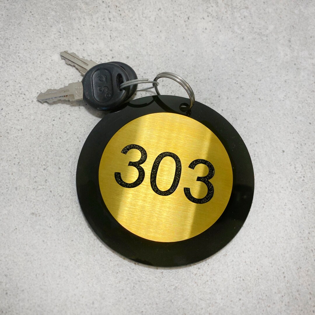 Bsign - Hotel Key Tags Number - Custom Keychain With Room Apartment ...