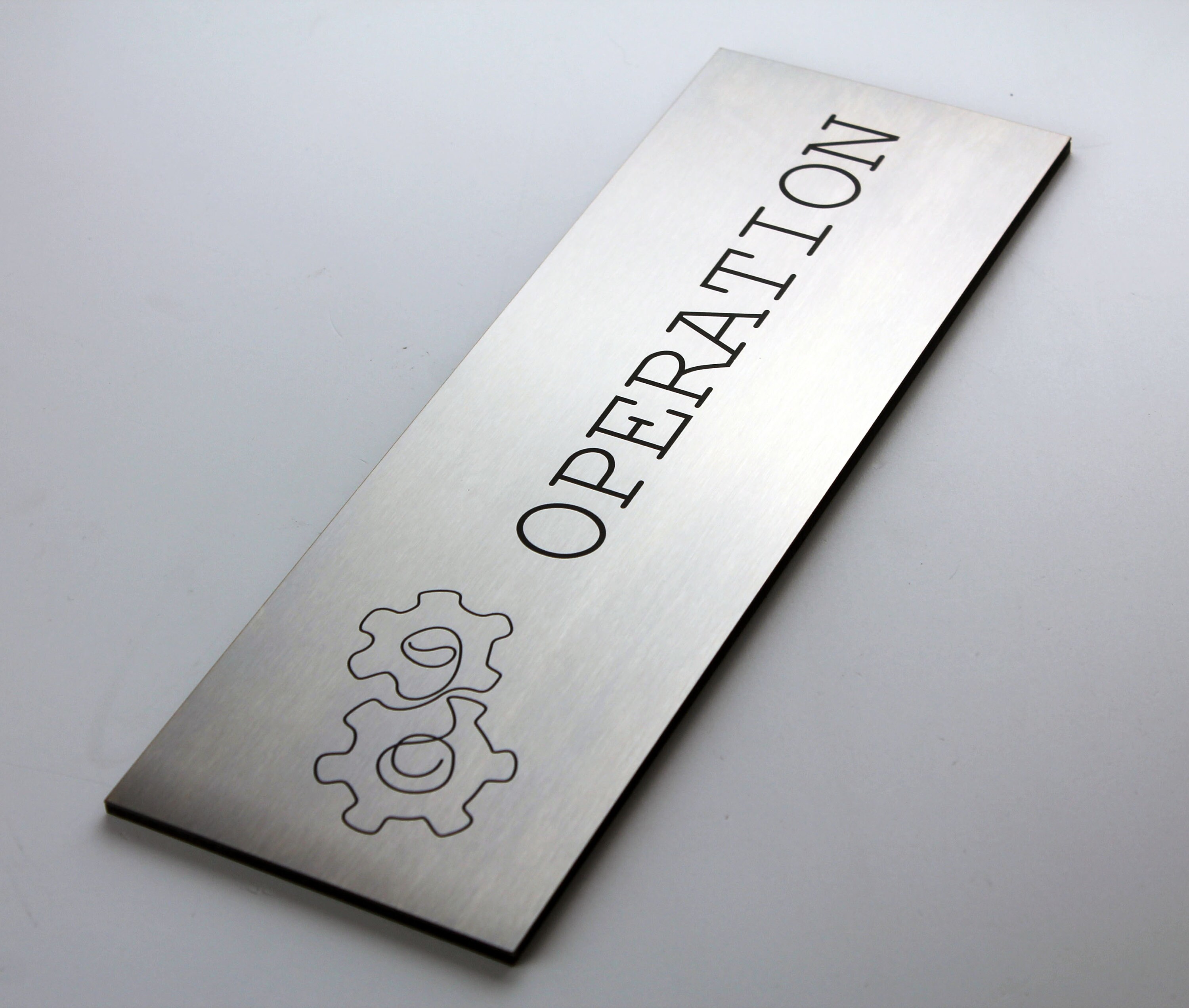Bsign - Modern Metal Custom Sign for Office - Personalized Wall Door ...