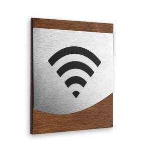 Free Wifi Sign Guest Wi-fi Signage Wi Fi Available Plate - Etsy