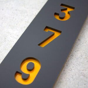 Custom Acrylic Door Number Sign: Modern Apartment, Hotel, House - Etsy
