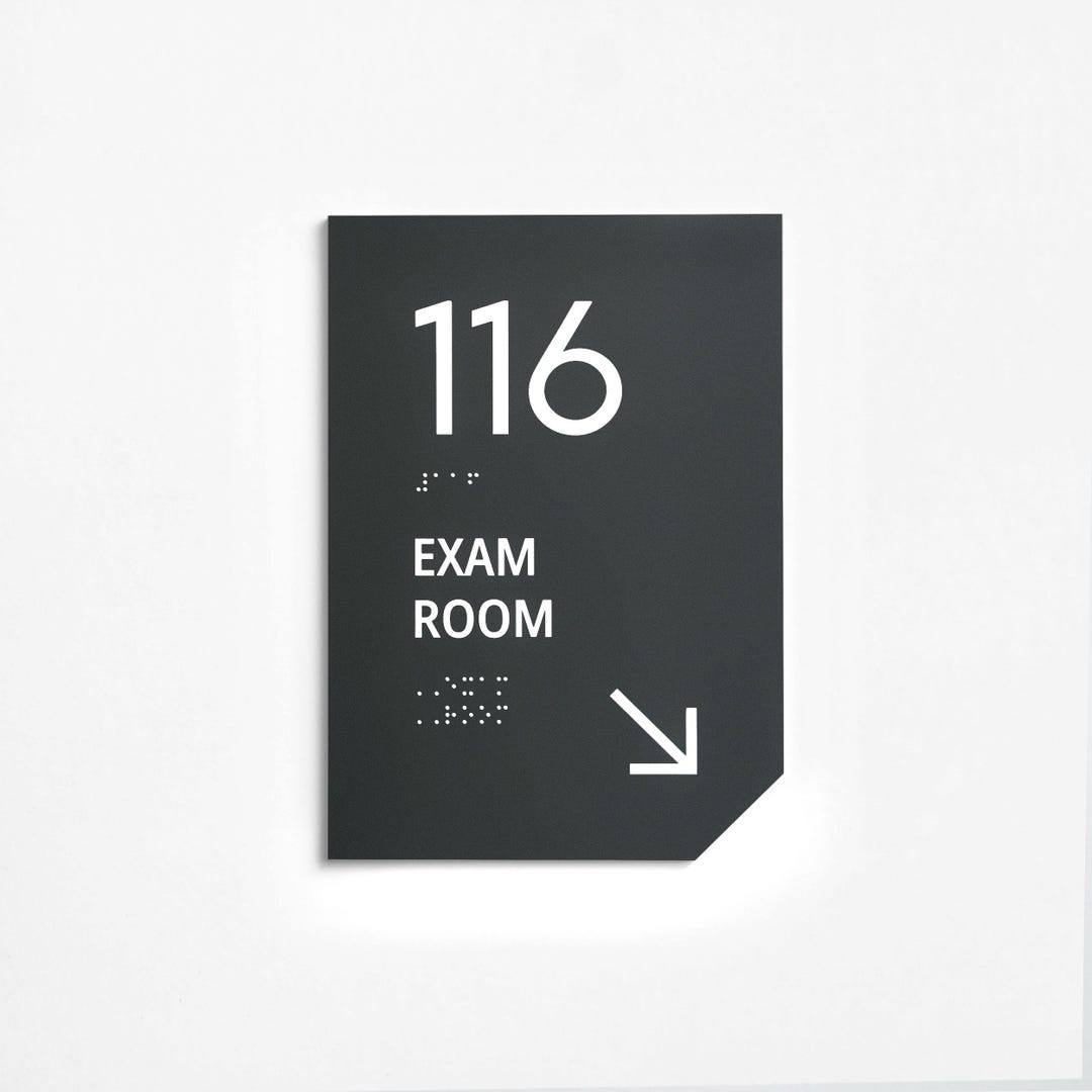 Custom Acrylic Business Sign – Office Door Numbers - Wall Signs for ...