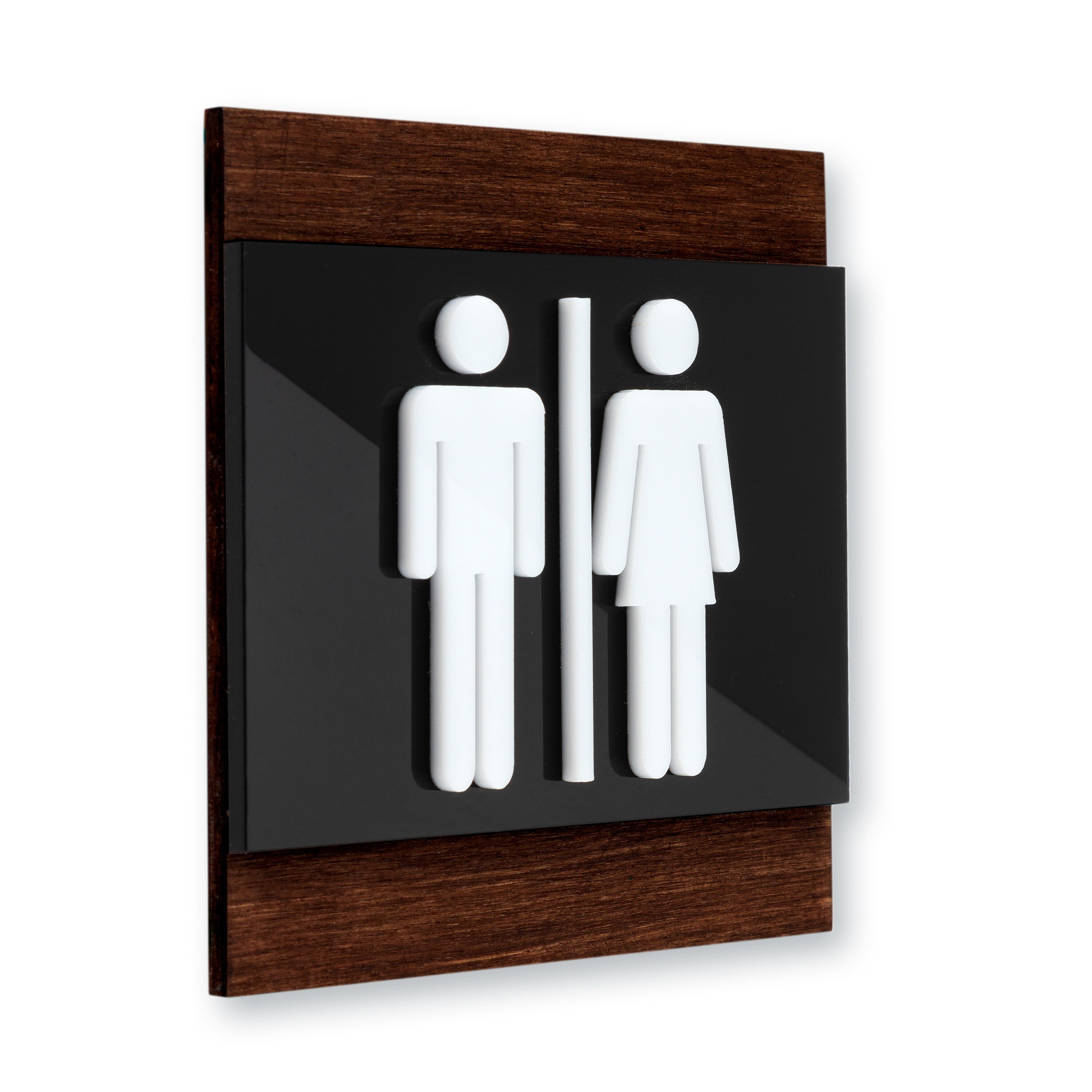 Wood Restroom Sign WC Bathroom Sign Toilet Door Signs - Etsy UK