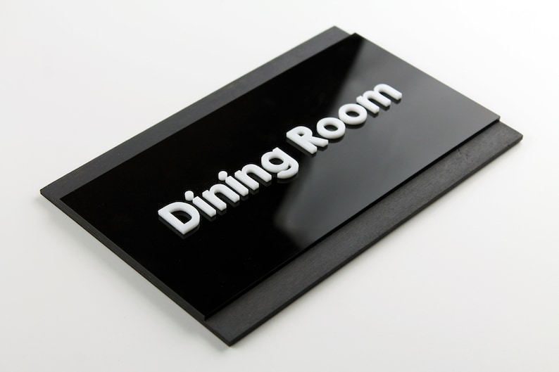 Bsign - Acrylic Business Sign, Media Room Sign, Dining Room Sign, North ...