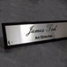 Tabletop Nameplate Sign Acrylic & Stainless Steel. - Etsy