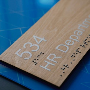 Bsign - Business Front Door Sign for Office, Made of Acrylic, and Metal ...