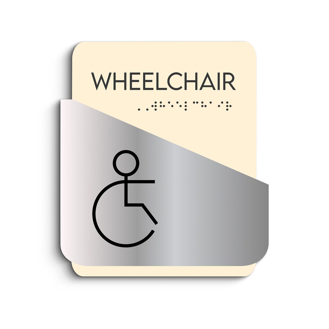 Handmade Wheelchair Icon Door Sign: Office Hotel Wall Plate - Etsy