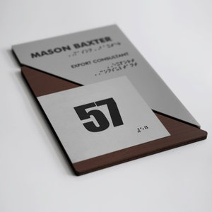 Office Door Numbers Sign With Custom Text Custom Door Sign Office Wood ...