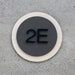 Modern Round Apartment Numbers Sign - Hotel Condo Door Signage ...
