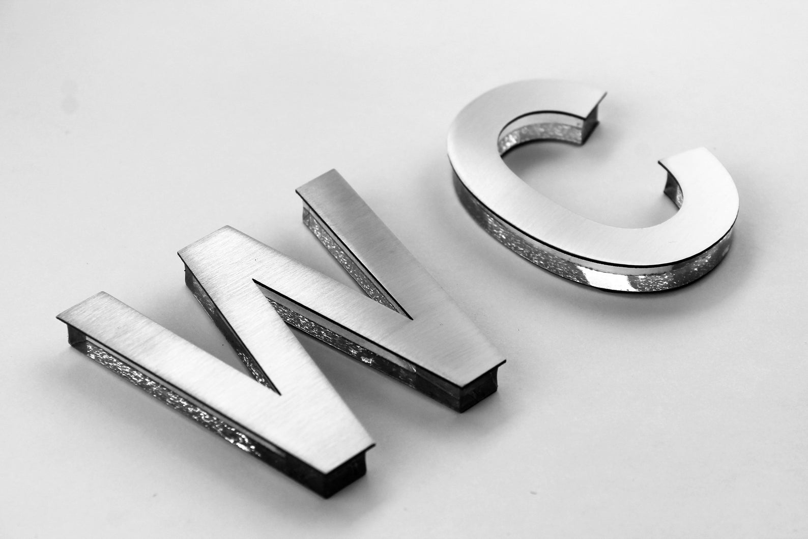 Steel Restroom Sign Bathroom Signage Modern Signage WC - Etsy