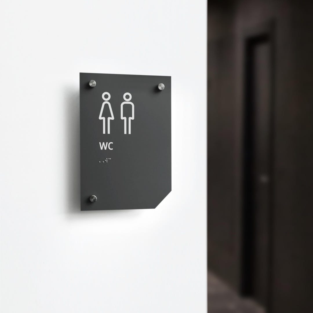 Unique Restroom Sign - Personalized Acrylic Toilet Plaque - All Gender ...