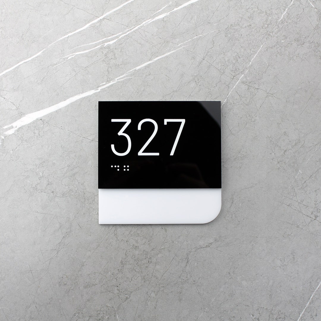 Bsign - Apartment Door Number Sign - Unit Room Numbers Plaque - Etsy