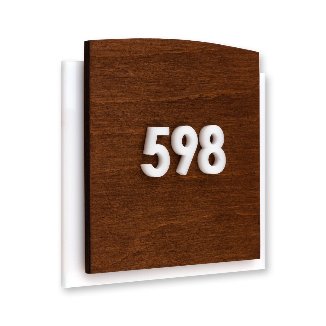 Bsign - Apartment Door Numbers - Modern Door Sign Wooden - Scandinavian ...