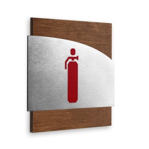 Bsign - Fire Extinguisher Plate - Safety Signs - Steel Extinguisher ...