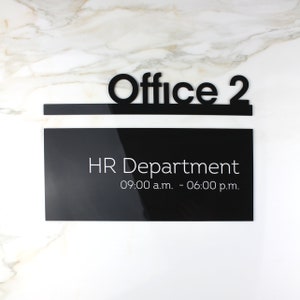 Bsign - Last Name Sign - Office Sign - Office Sign for Door - Office ...