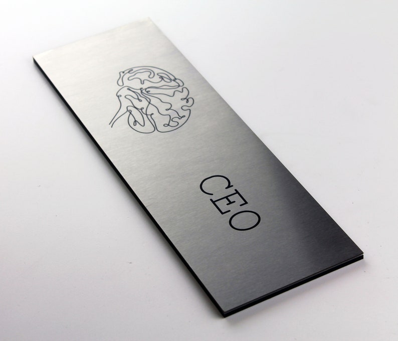 Bsign - Modern Metal Custom Sign for Office - Personalized Wall Door ...