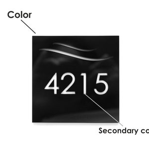 Bsign - Decorative Door Numbers - Personalized Acrylic Elegant ...