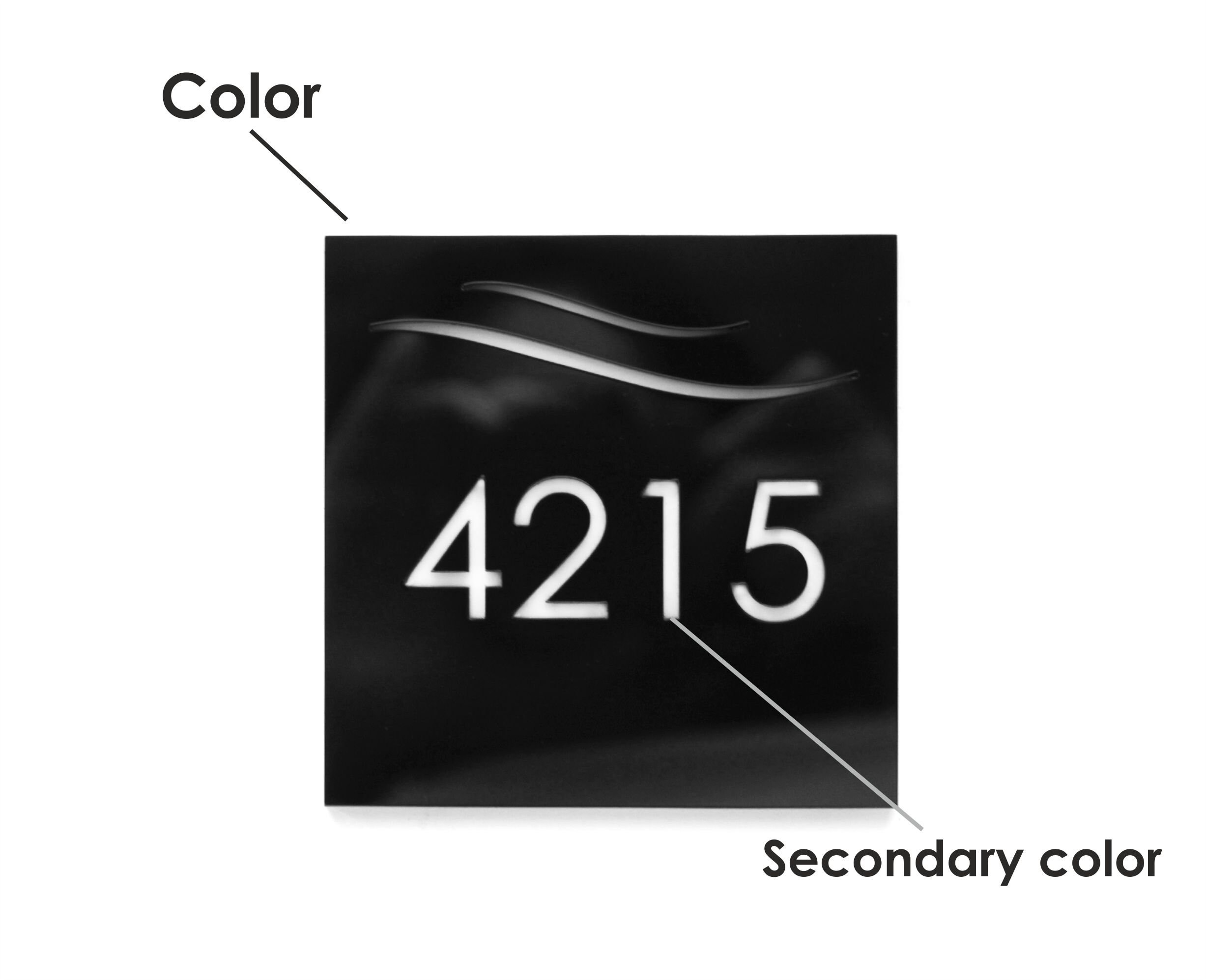 Bsign - Decorative Door Numbers - Personalized Acrylic Elegant ...