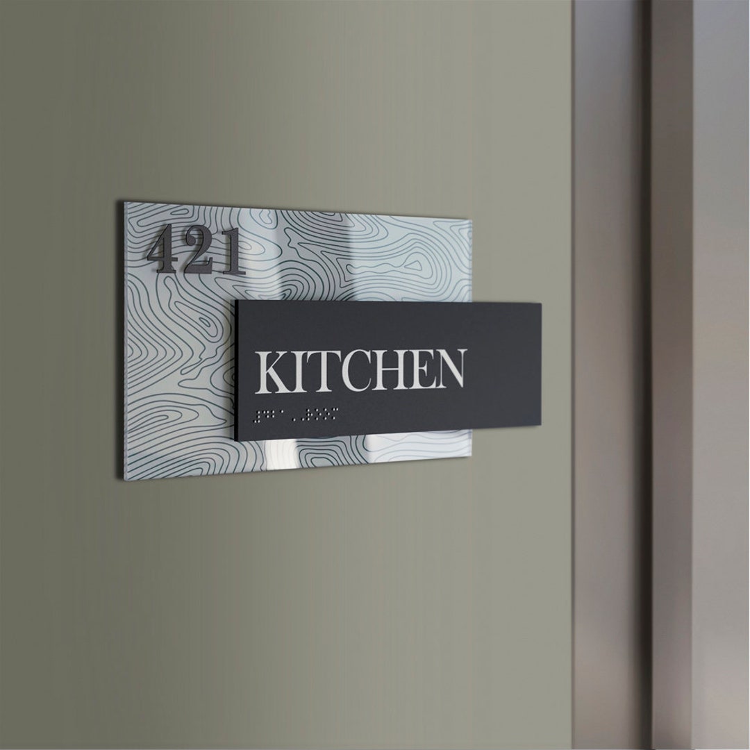 Custom Acrylic Door Sign: Office, Room Number, Apartment - Etsy