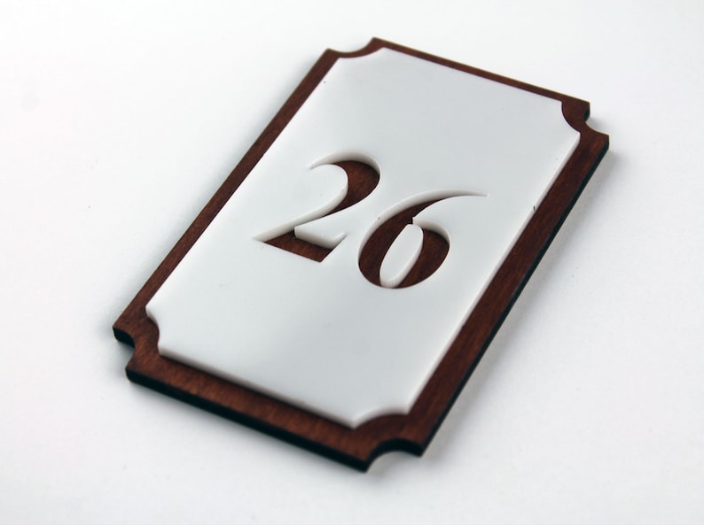 Elegant Door Numbers Room Number Apartment Numbers Flat - Etsy