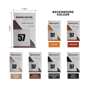 Office Door Numbers Sign With Custom Text Custom Door Sign Office Wood ...