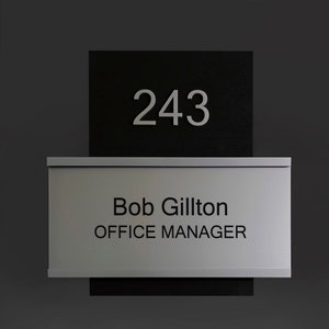 Custom Acrylic Office Door Sign: Metal Room Number, Apartment Sign - Etsy