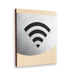 Bsign - Free Wifi Sign - Guest Wi-fi Signage - Wi Fi Available Plate - Etsy