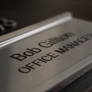 Bsign - Door Sign for Office Signage Made of Acrylic, and Metal Room ...