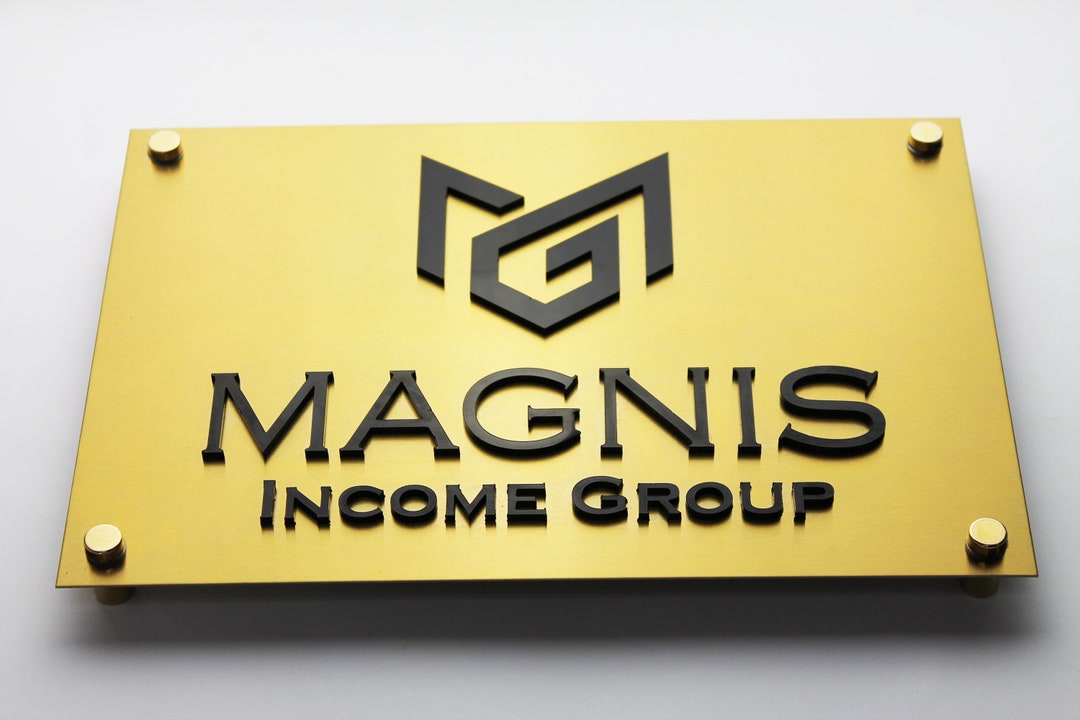 Bsign - Personalization Sign, Your Logo Signage, 3d Logo Plate, Custom ...