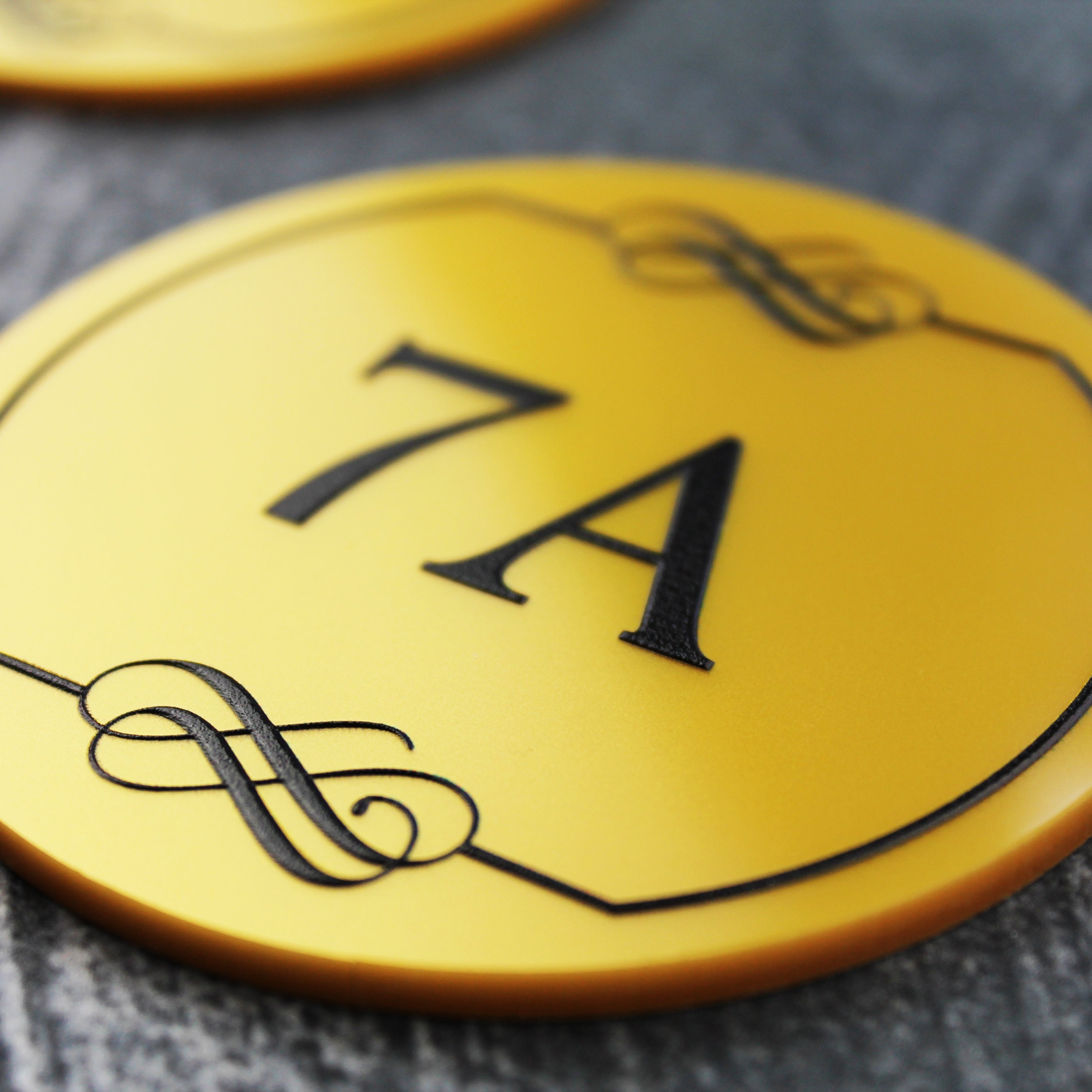 Bsign - Door Numbers Gold- Apartment Numbers Sign - Hotel Door Sign ...