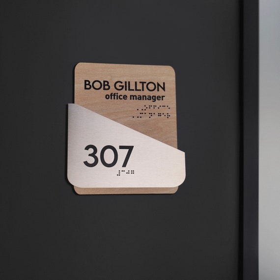 Office Door Number Signs